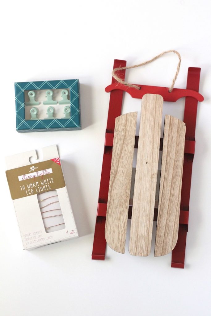 DIY Wood Sled Photo Display | All Things Target