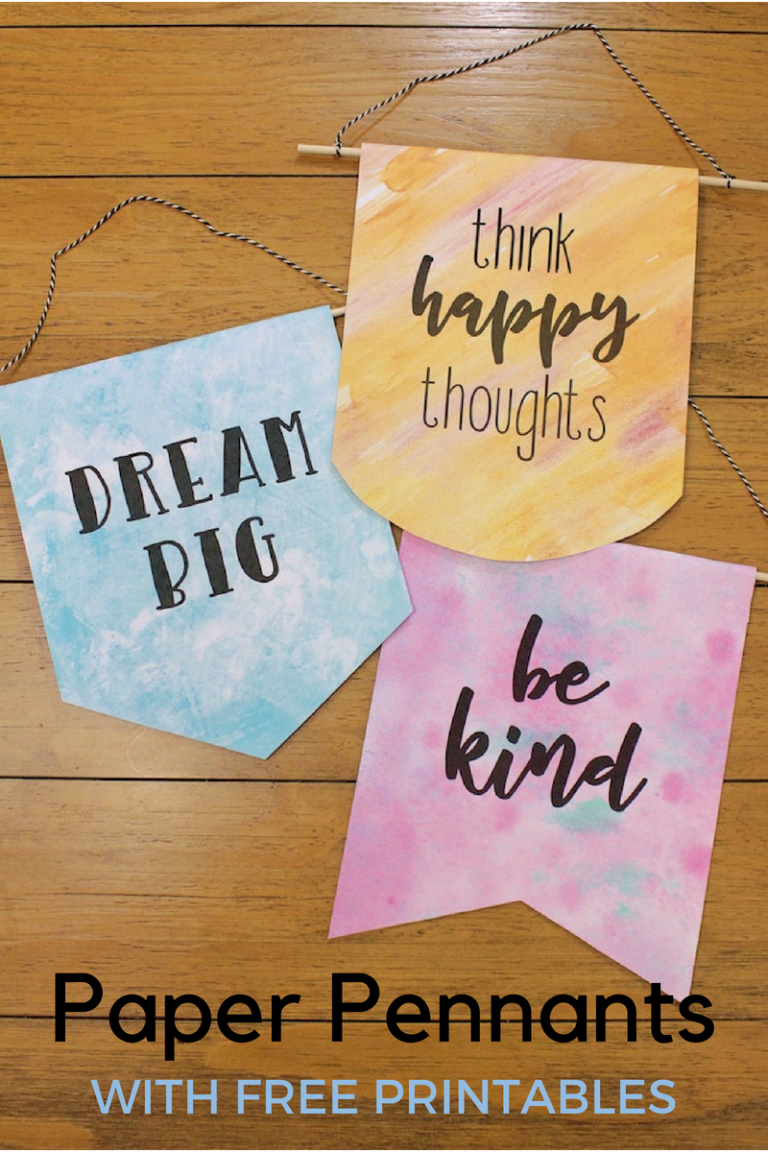 DIY Paper Pennants - Free Printables! | All Things Target